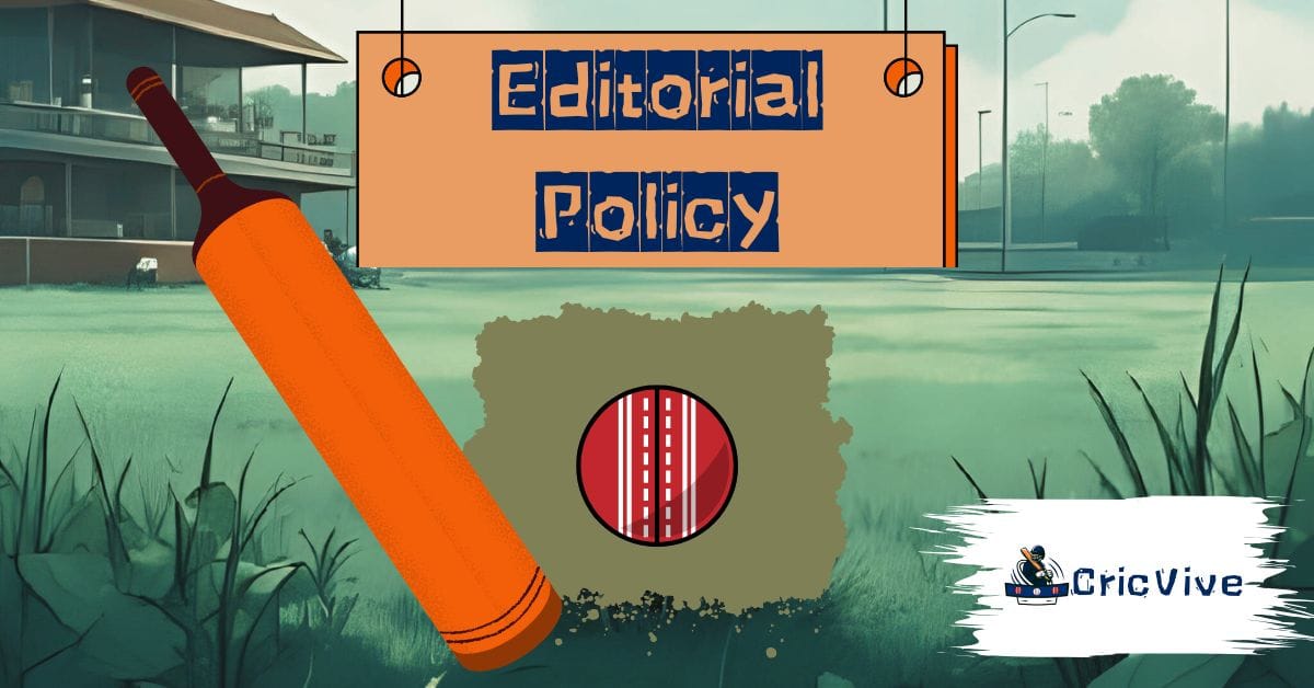 Editorial Policy Cricvive